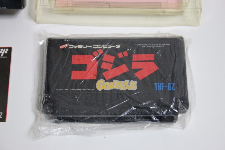 Famicom Godzilla King of the Monsters Japanese Game Software in Box w ...