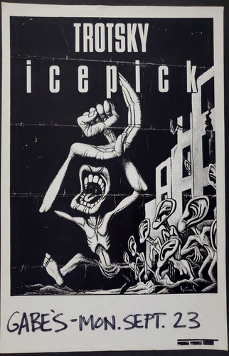 1991 Trotsky Icepick Band Gabe's Iowa City Concert Flyer Vtg Flier ...