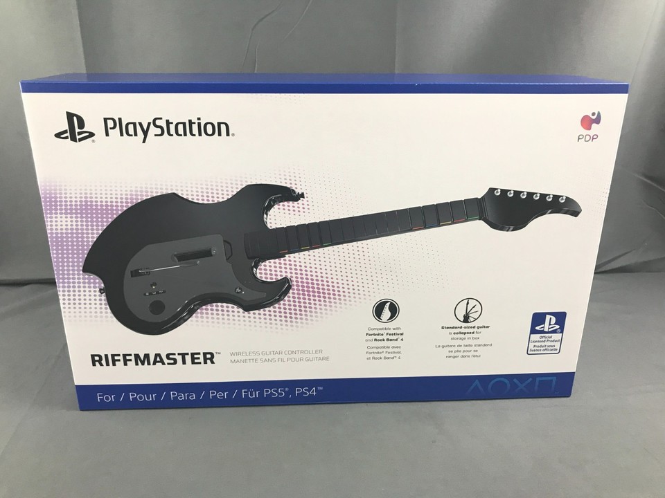 PDP RIFFMASTER Wireless Guitar Controller PS5 PS4 Fortnite Festival ...
