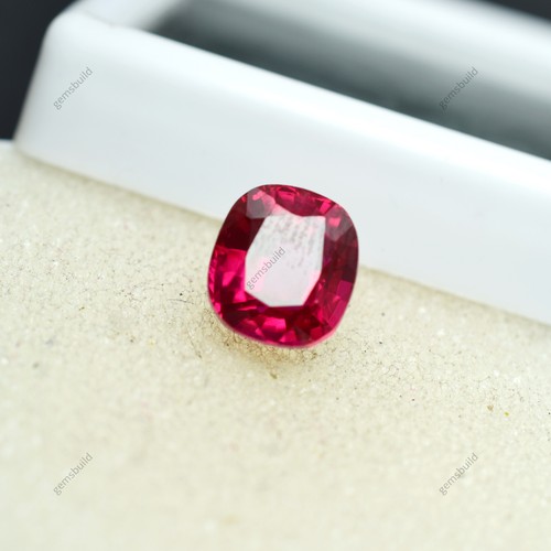 5.10 Ct Natural pink Ruby Cushion Cut For Earring CERTIFIED Loose ...