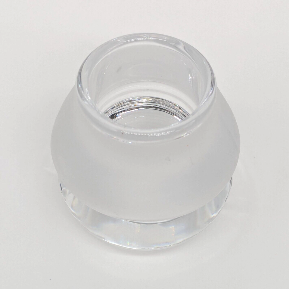 Sterno Chatterly Frosted Glass Mushroom Fairy Lamp Votive Tealight ...