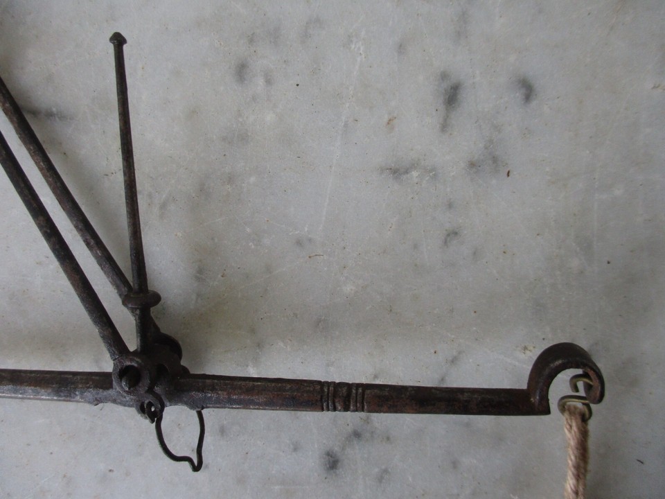 Antique Handmade Iron Ornated Old Portable Colonial Scale Diamond ...