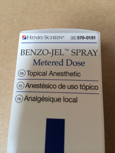 Topical Gel ANESTHETIC Metered Spray BENZOCAINE 20% 2 oz oral ...