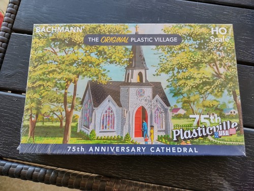 Bachmann HO 75th Anniversary Cathedral Plasticville U.S.A. Kit 75th ...