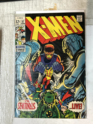 X-Men #57 Marvel 1969 Neal Adams Cover | Combined Shipping B&B | eBay