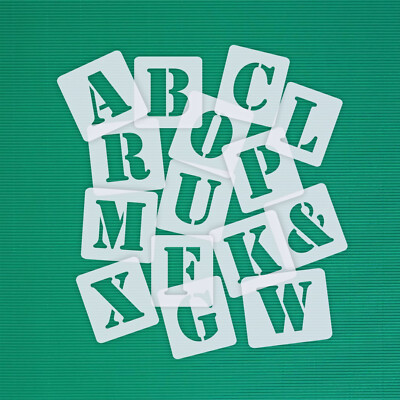 ABC Schriftschablonen 6cm hoch Set 30 einzelne Schablonen Buchstaben ...