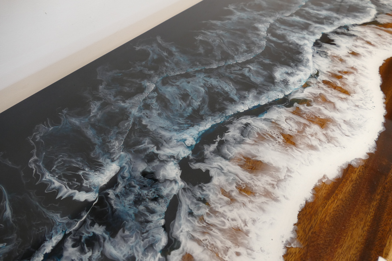 Resin Beach Table, 150x60cm Epoxy Resin Table, River, Ocean, Resin ...