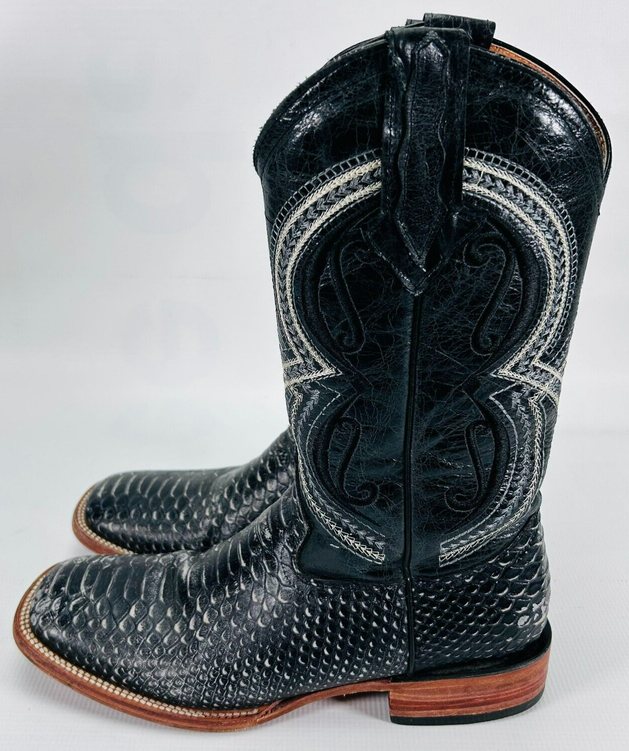 Villa Boots, Mexican made Python Print Cowboy Boots. … - Gem
