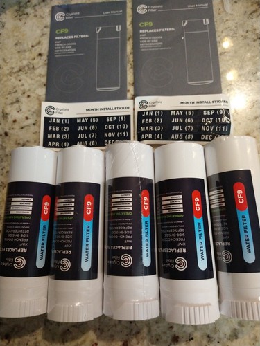Crystala Filters 5 Pack Replaces Filters XWF, French Door & Side-by ...
