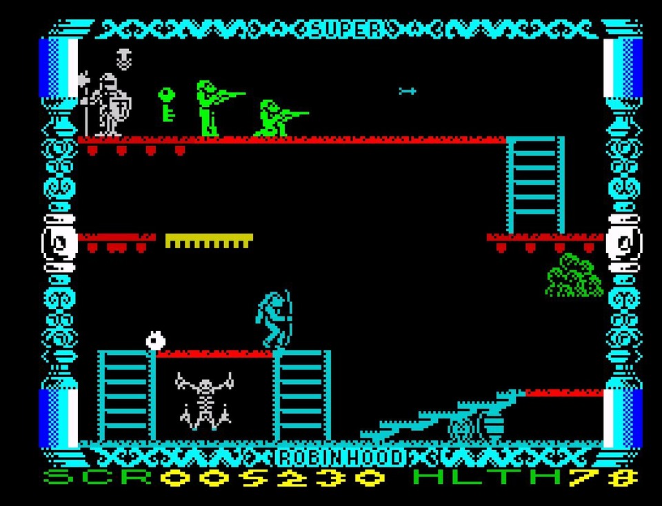 Sinclair ZX Spectrum 48K Game - SUPER ROBIN HOOD - Codemasters -Tested ...