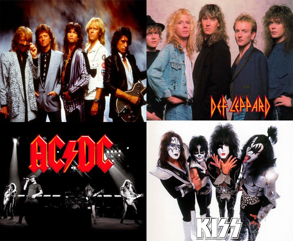 80s Party Decorations - Pack of 10 80s Metal / Rock Posters - A4 Size ...