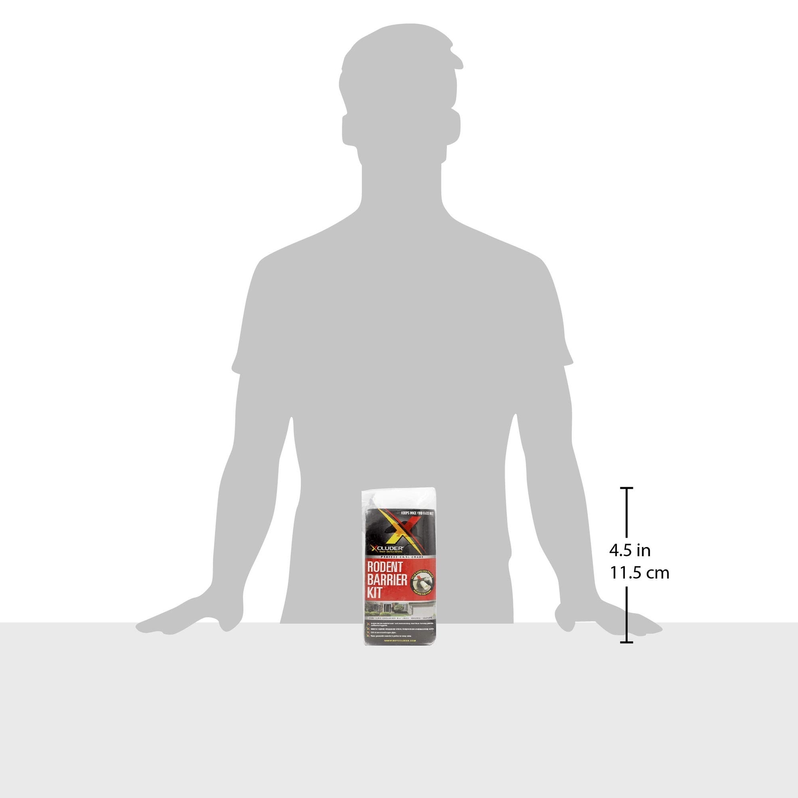 Xcluder Rodent Control Fill Fabric, Large DIY Kit, Stainless Steel Wool ...