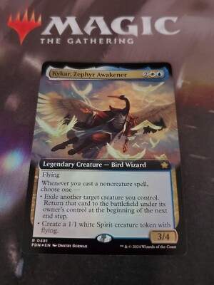 Mtg. Kykar, Zephyr Awakener. Foil Borderless. Foundations. Pack Fresh ...