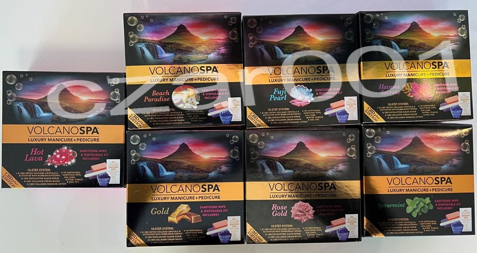 La Palm VOLCANO SPA 5 STEPS W/PEDICURE KIT & LINER-7 SCENTS AVAILABLE ...