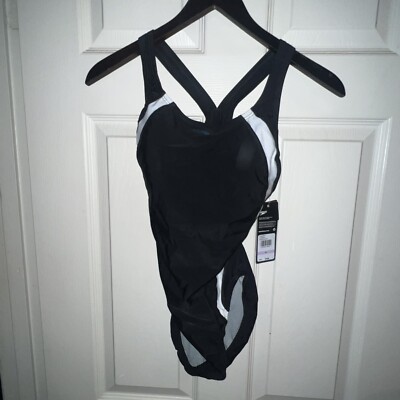 Speedo Quantum Fusion Splice Swimsuit for Women, Black, Size 6 | eBay