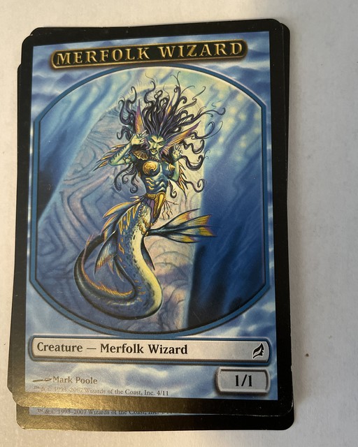 MTG Merfolk Wizard Token Lorwyn 4/11 Regular Token for sale online | eBay