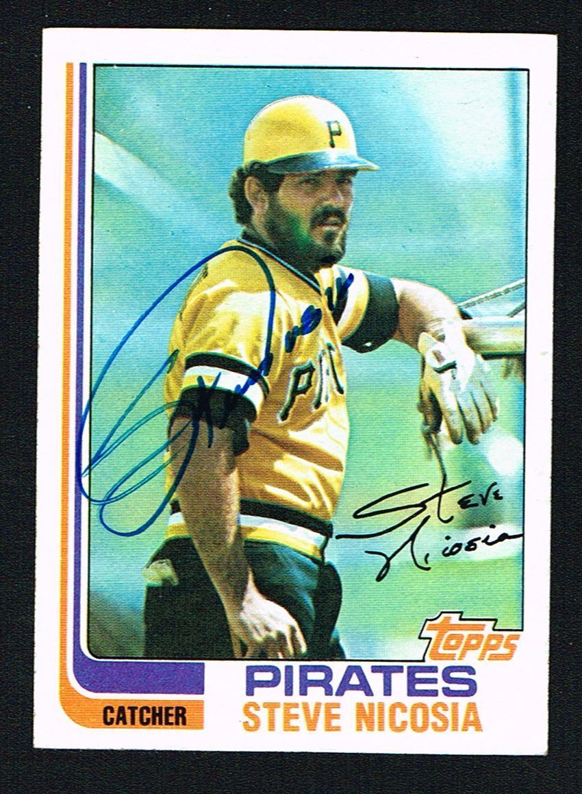 Steve Nicosia #652 signed autograph auto 1982 Topps Baseball Trading ...