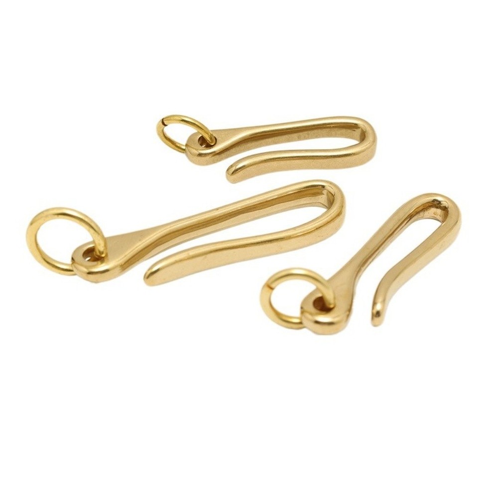 Coin Purse Clasp Brass Keychain Hook Pure Copper And Brass Polished ...