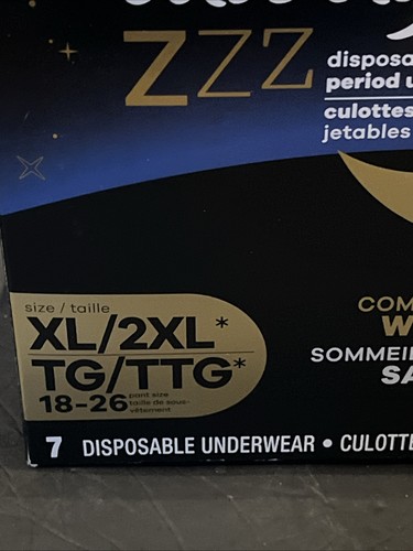 Always ZZZ 7 pack Period Underwear Disposable. XL/2XL | eBay
