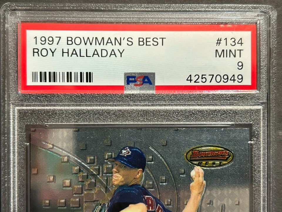 1997 BOWMAN’S BEST ROY HALLADAY #134 PSA 9 MINT RC HOF TORONTO BLUE ...