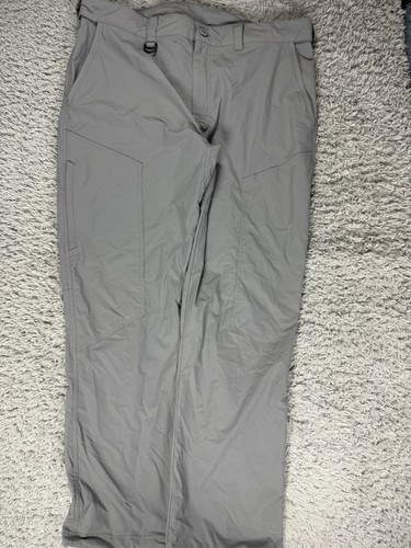 HUK Pants Mens XXL 40x32 Grey Cargo Pocket Fishing Performance Stretch ...