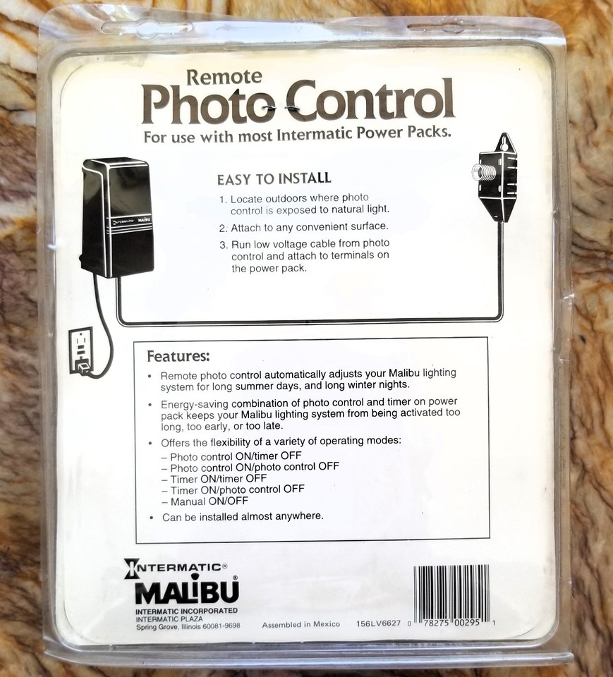 MALIBU LV812PR Auto On/off Lv Sensor Kit Remote Photo Control ...