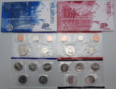 1999 - P&D Uncirculated US Mint Coin Set in OGP | eBay