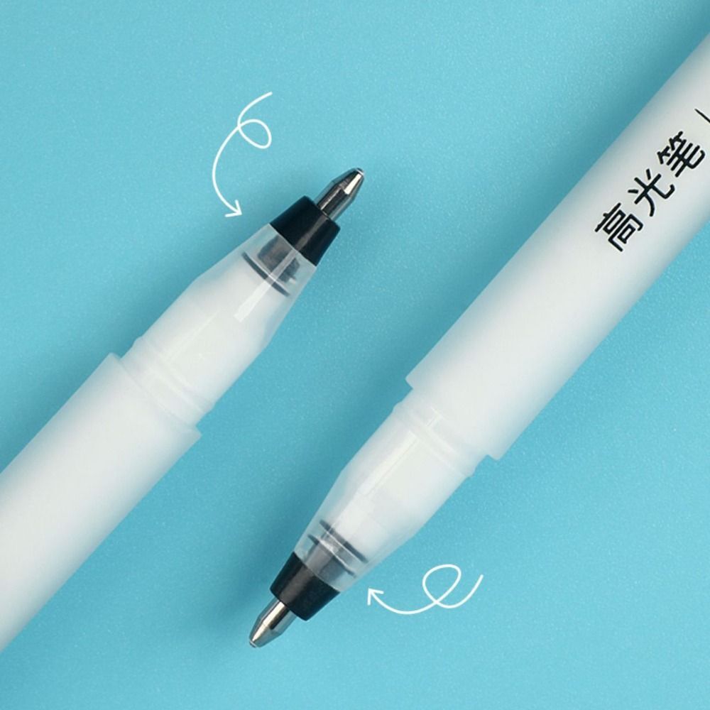 1mm Fine Tip White Ink Gel Pen Student Stationery White Line Marker ...