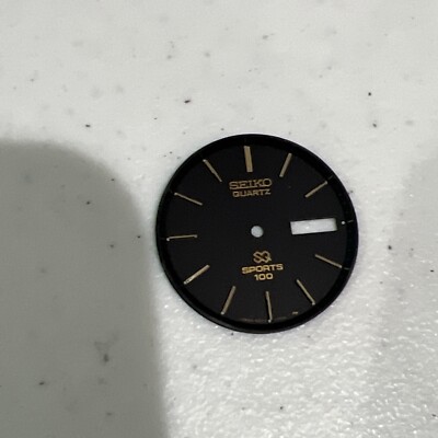 Seiko Dial Black 28mm Authentic NO FEET | eBay