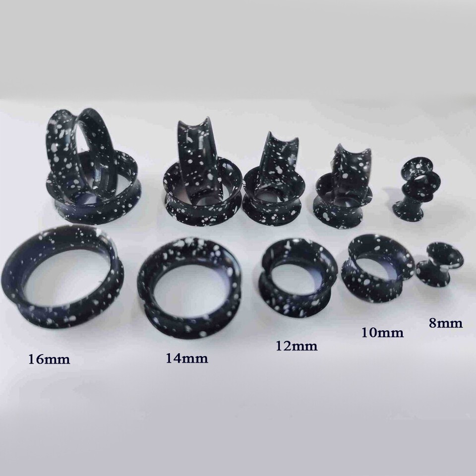 1Pair Piercing Expander Tragus Piercing Jewelry Silicone Thin Spray ...