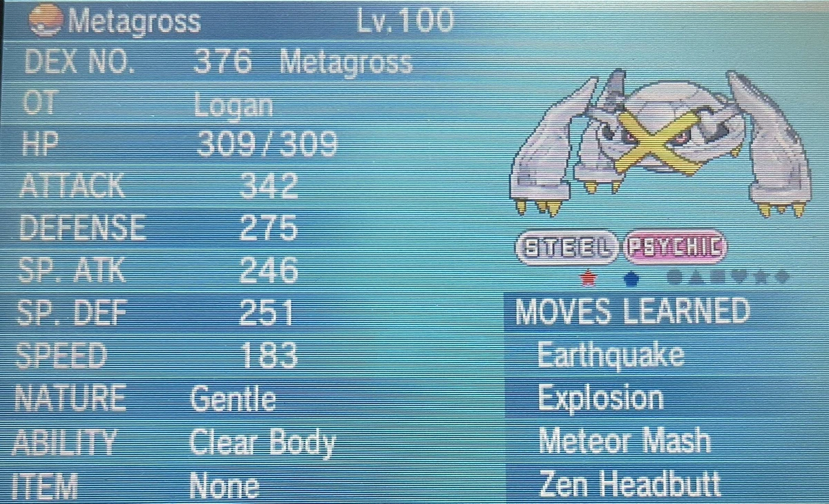 Shiny Metagross X And Y