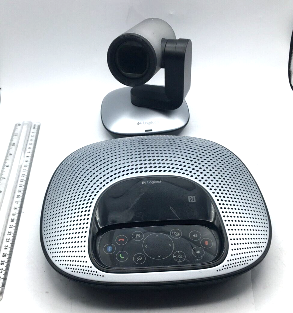 Logitech Lot of 2 Conference Hub V-U0034, 886-000012 Camera V-U0032 ...