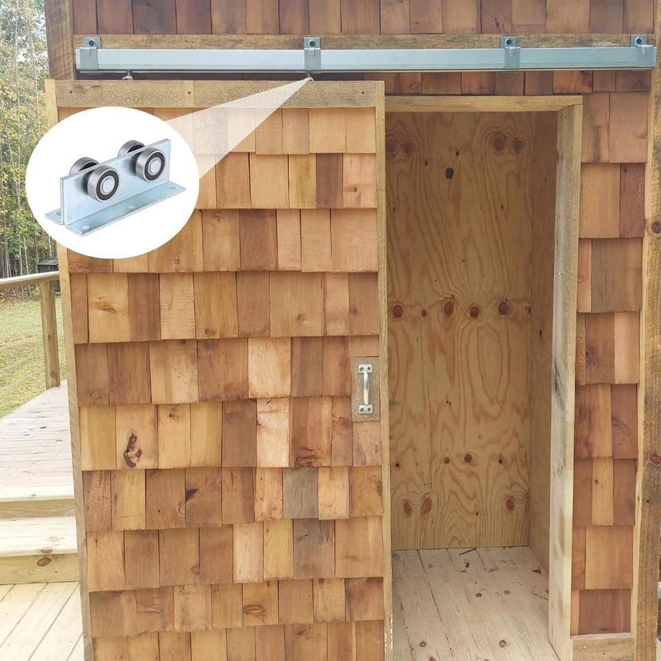 4 Wheel Trolley Assembly Roller Strut Channel Trolley Heavy Duty Barn ...