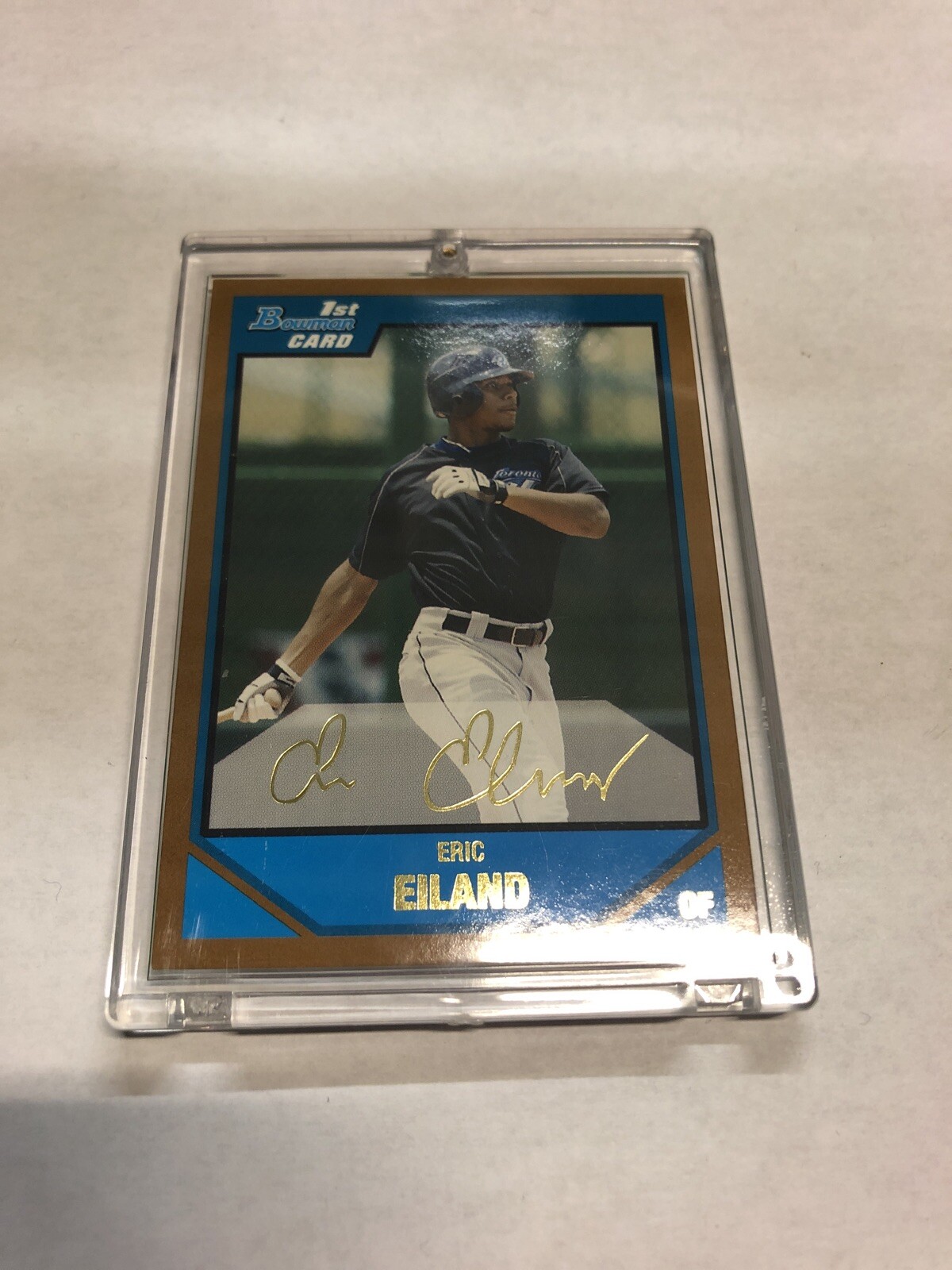 ERIC EILAND 2007 BOWMAN CHROME DRAFT PICKS ORANGE REFRACTOR /25 BGS 9.5 ...