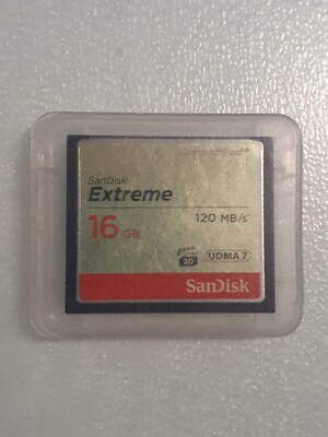 16GB extreme CompactFlash CF Card 120MB/S San Disk Sandisk UDMA7 | eBay