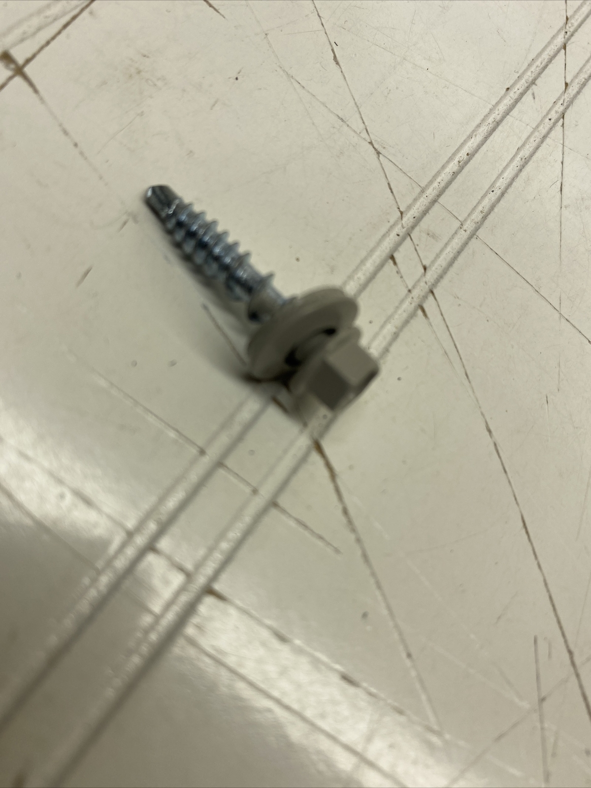 #10 X 1 WoodBinder Kwikseal Metal Roofing Screws Ash Gray Granite 225 ...