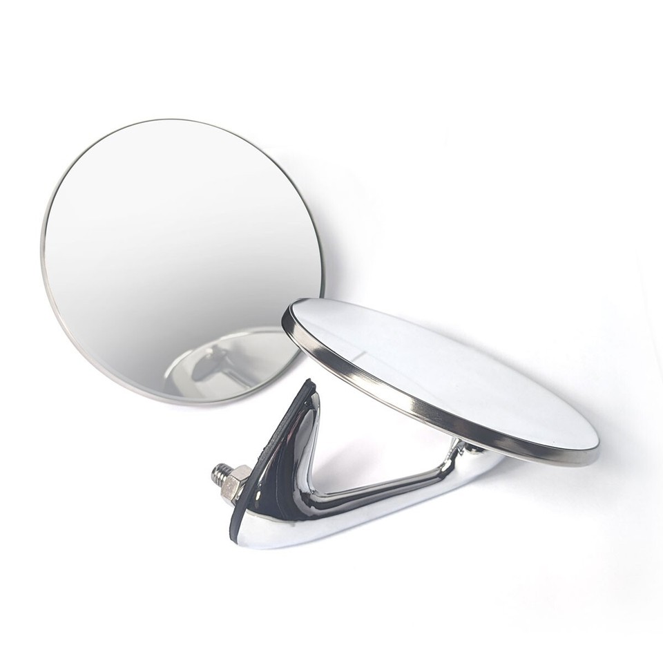 Classic Car Wing Door Mirrors 313 Omnico, Stainless Steel & Chrome ...