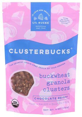 Clusterbucks Chocolate Reishi Buckwheat Granola Clusters 6 Oz | eBay