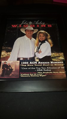 John & Audrey Wiggins Rare Original ACM Rare Original Promo Poster Ad ...