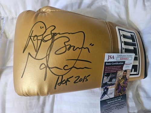 World Champion Ray Boom Boom Mancini autographed Gold Glove HOF JSA ...