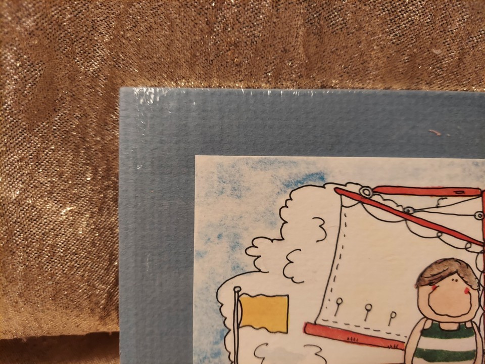 Gay Felton Zurich Watercolor Art Print 1981 Sail Summer Fish Water ...