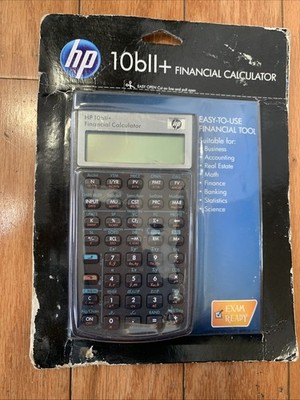 Hewlett Packard HP-10BII Plus Financial Calculator Tested W/Batteries ...