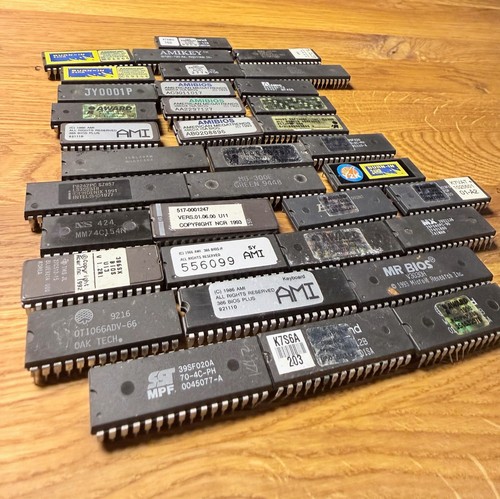 36x Vintage BIOS ROM Chips AMI Award Phoenix MR BIOS NCR Firmware ...