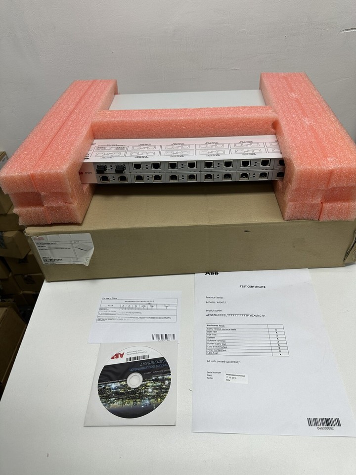 ABB AFS670 19" Ruggedized Switch AFS670-EEEELTTTTTTTTTTTPYEX08.0.01 | eBay