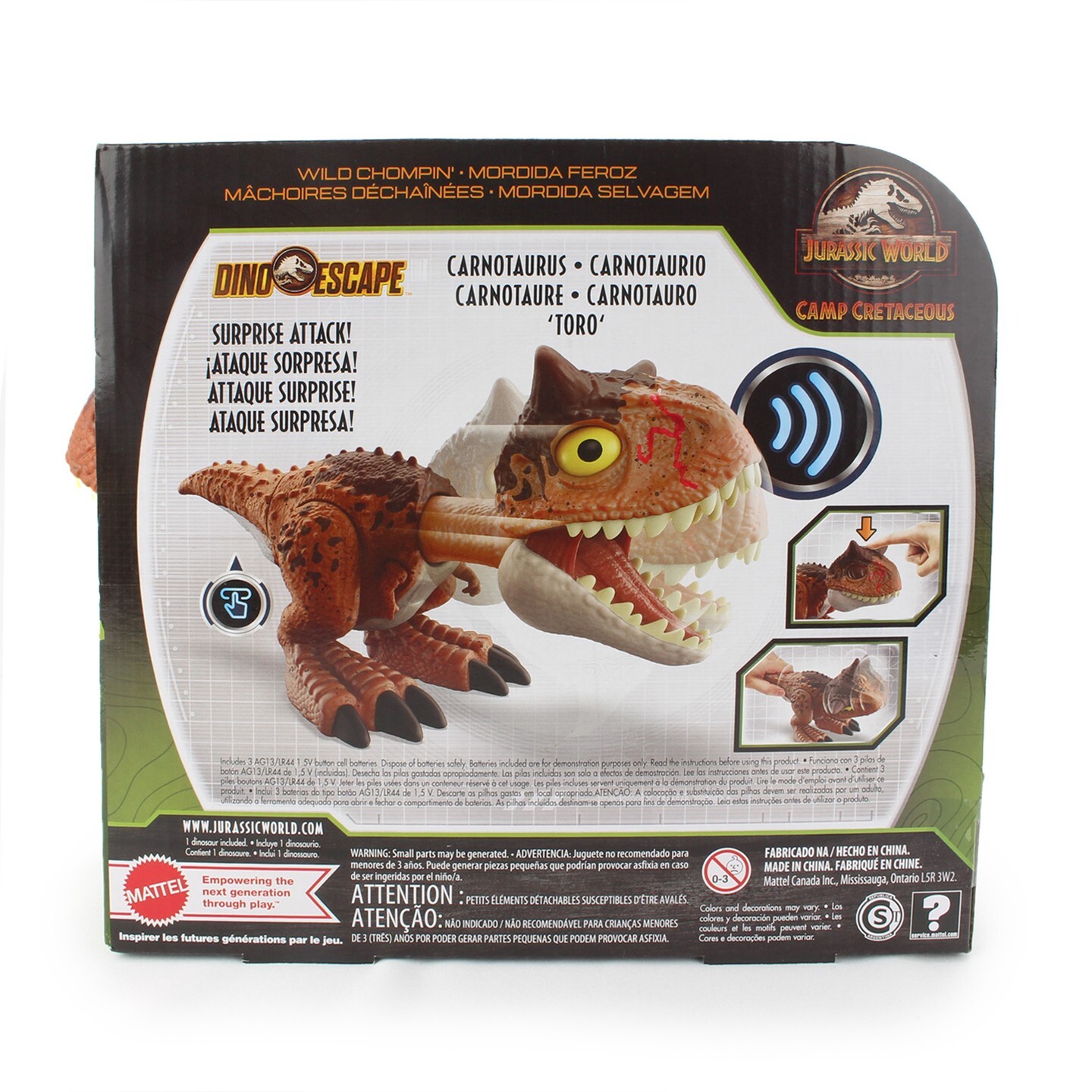 Jurassic World: Dino Escape Camp Cretaceous Carnotaurus Toro Figure | eBay