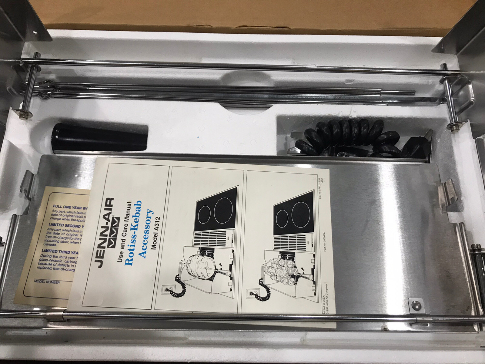 Jenn-Air+Accessories+Rotiss-kebab+Electric+Rotisserie+Model+A312 for ...