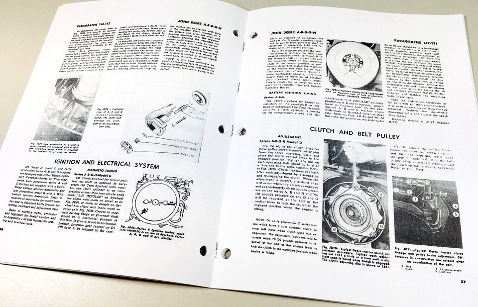 Service Shop Manual For John Deere H HN HNH HWH Styled Tractor Repair ...