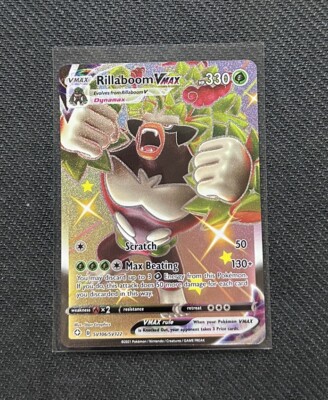 Pokémon TCG Rillaboom VMAX Shining Fates SV106/SV122 Holo Shiny Holo ...