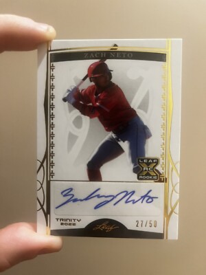 Zach Neto 2022 Leaf Trinity Gold Foil RC Autograph # / 50 | eBay