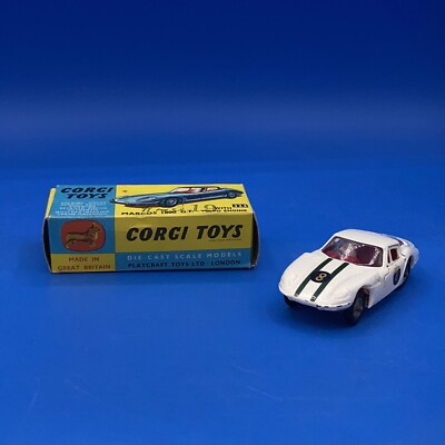 Corgi Toys No 324 Marcos Volvo 1800 GT - Made In Great Britain With Box ...